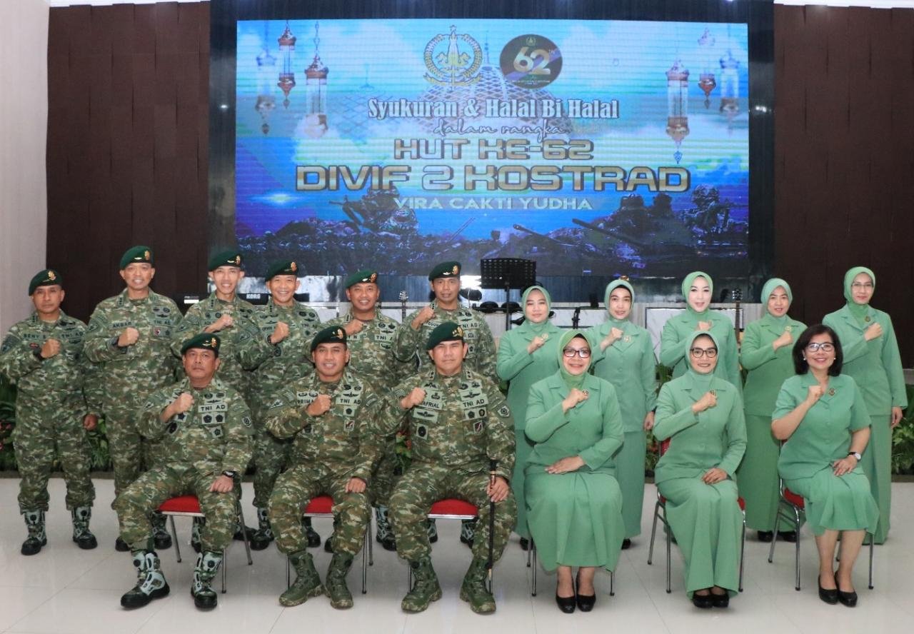 Divif 2 Kostrad Gelar Acara Syukuran dan Halal Bihalal Dalam Rangka Memperingati HUT Ke-62 Divif ...